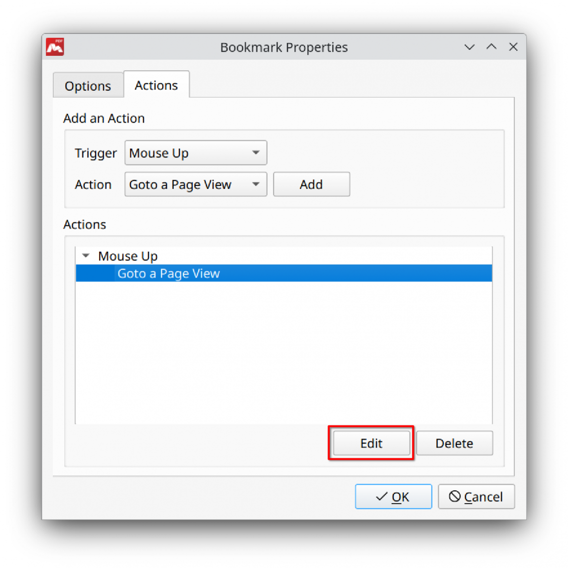 Create and Edit Bookmarks in PDF documents