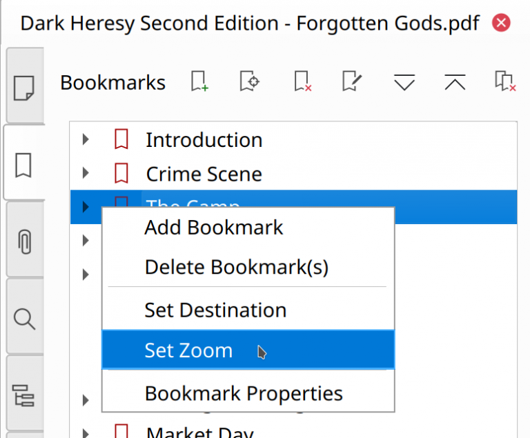 Create and Edit Bookmarks in PDF documents