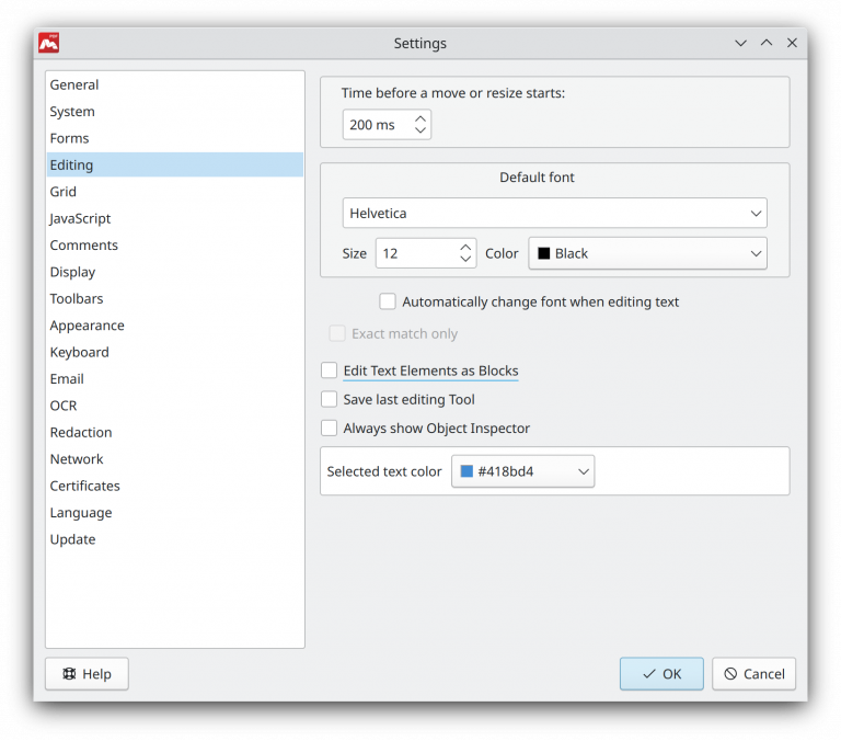 Master PDF Editor - Preferences