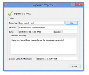 Validate Digital Signatures