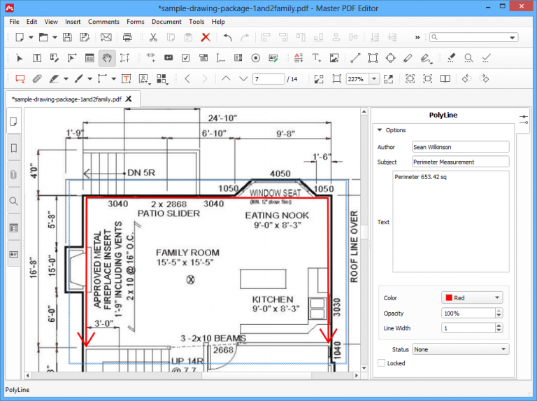 Measurement tools. PDF Files Commenting.