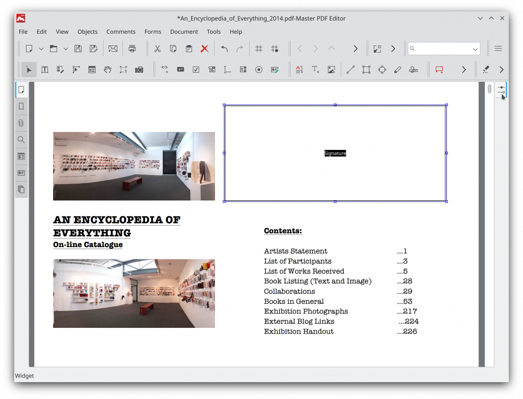 Create and verify a digital signature in a PDF document.