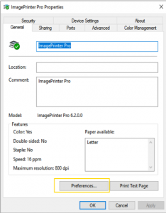 Setting Up ImagePrinter Pro | Code Industry