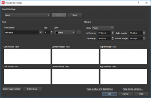 Add Headers and footers to PDFs | Master PDF Editor