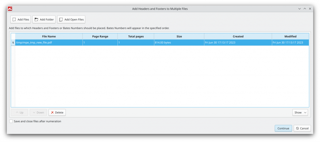 Add Headers and footers to PDFs | Master PDF Editor