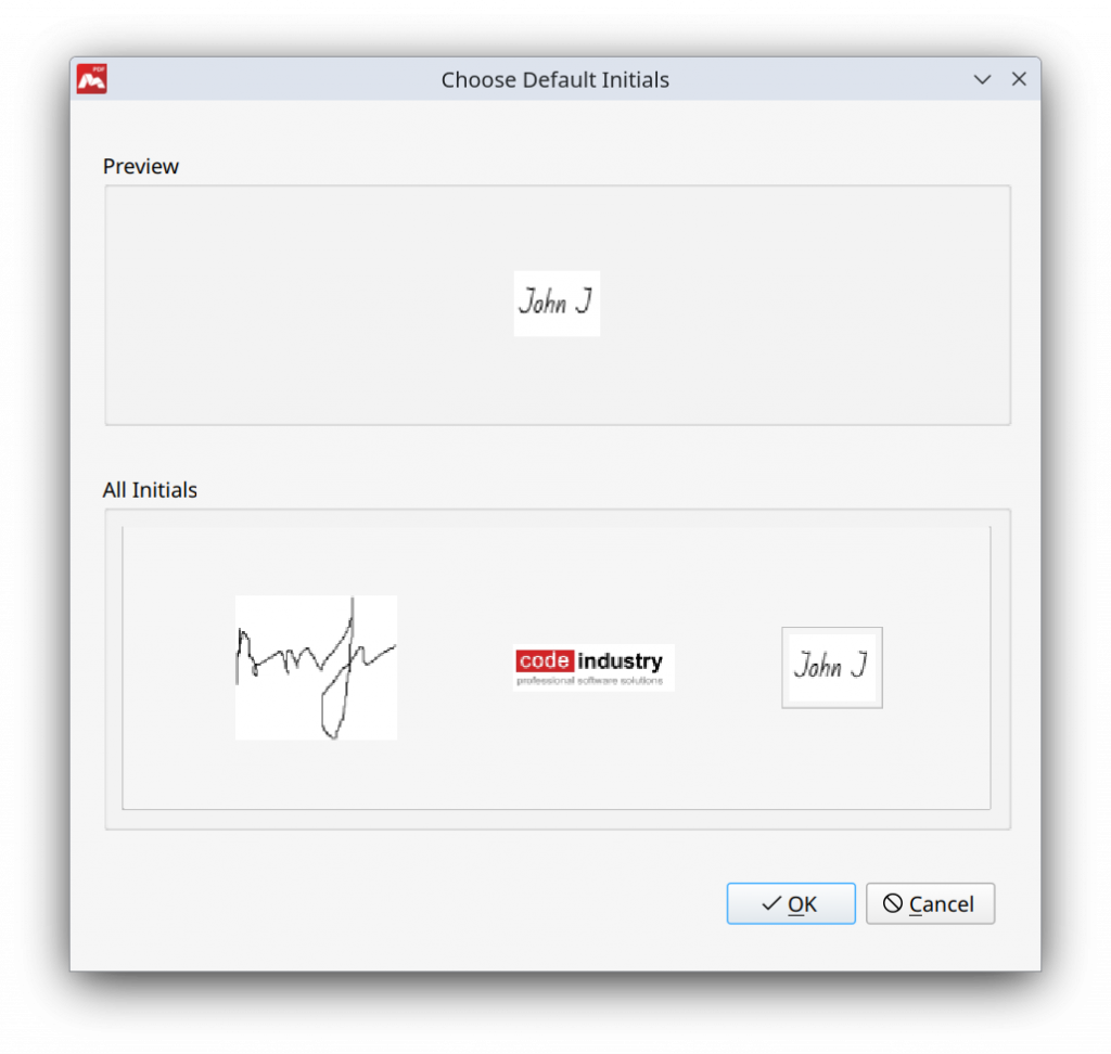 Inserting Initials | Master PDF Editor Online Manual