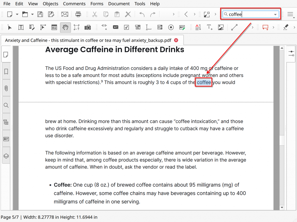 Navigating PDF documents | Master PDF Editor Online manual