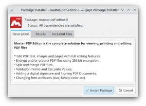 Install Master PDF Editor on Linux