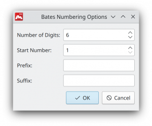 Bates Numbering