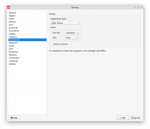 Preferences - Appearance