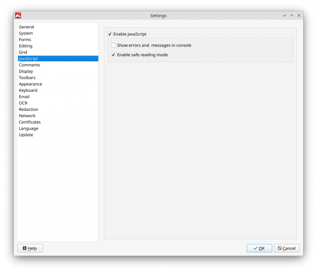 Preferences - JavaScript