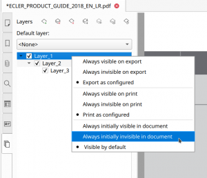 Add and Edit Layers in PDF documents