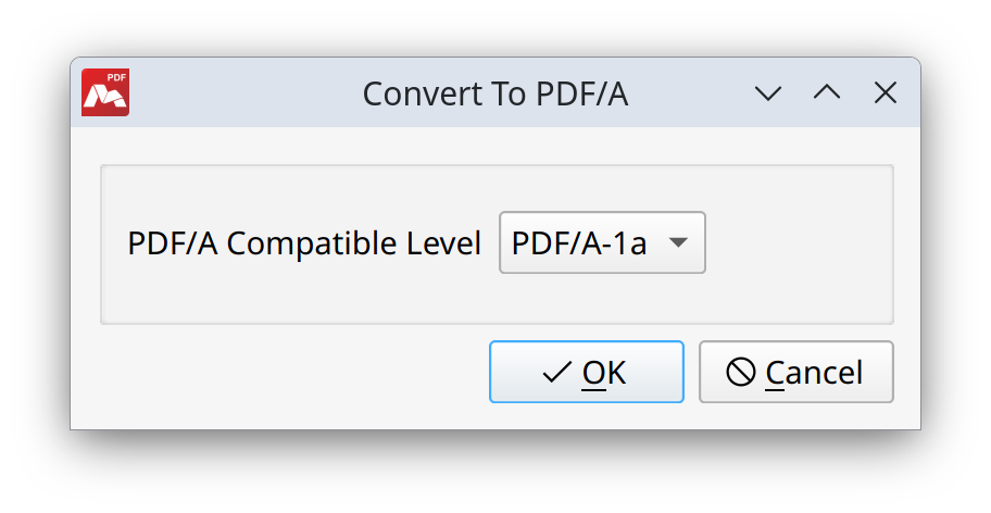 Convert to PDF/A